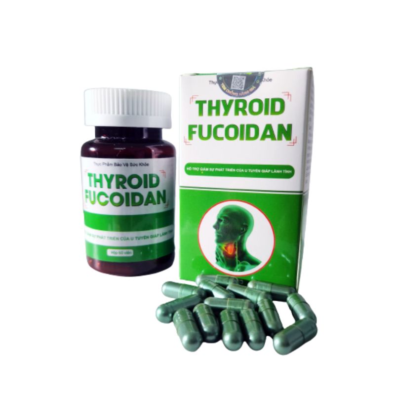 Thyroid Fucoidan hỗ trợ giảm nguy cơ phát triển u tuyến giáp (60v)