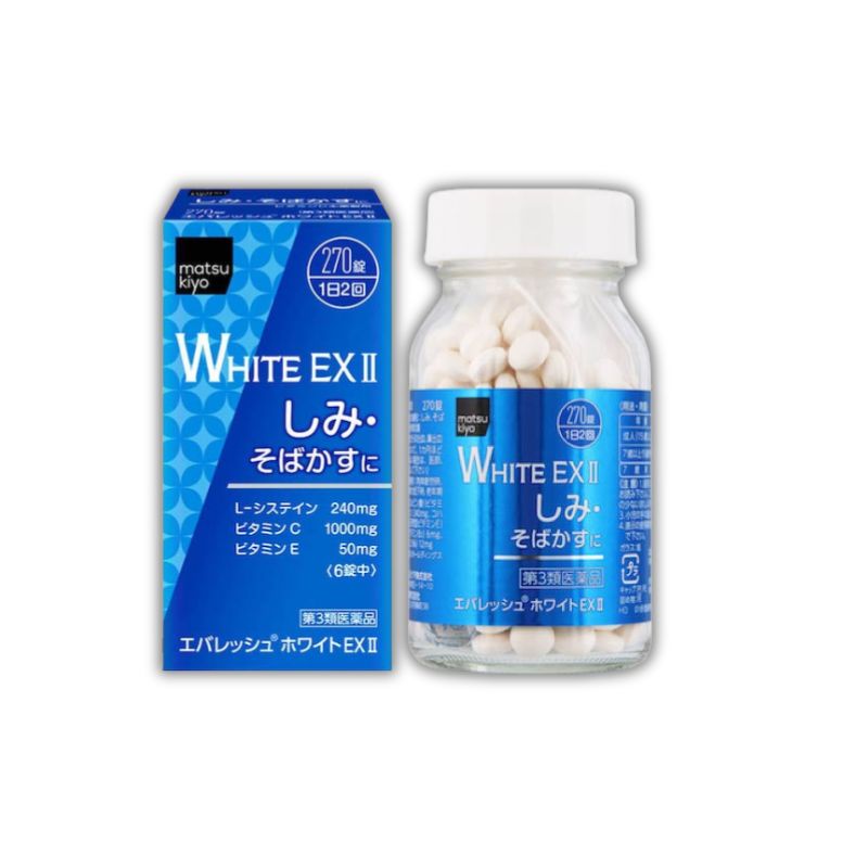 White Ex II Nhật Bản Viên Uống Trắng Da Trị Nám (Hộp 270 viên)
