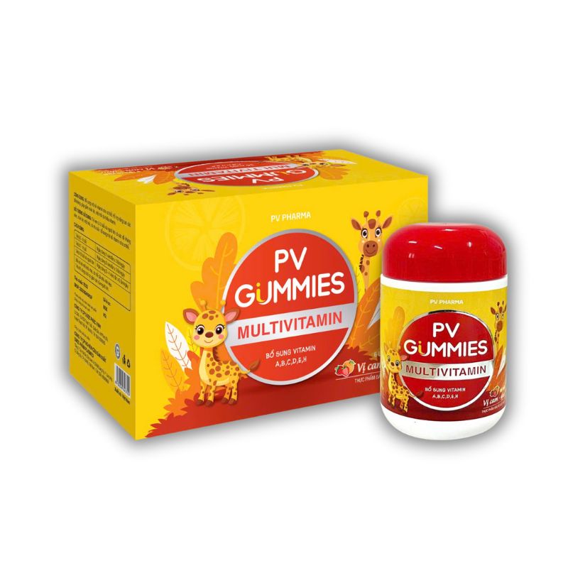 PV Gummies Multivitamin Hỗ Trợ Bổ Sung Vitamin (Lọ 60 viên)