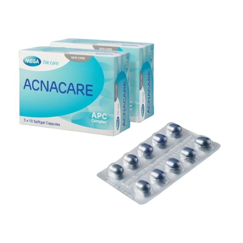 Acnacare Thái Lan Viên Uống Hỗ Trợ Trị Mụn (Hộp 30 viên)
