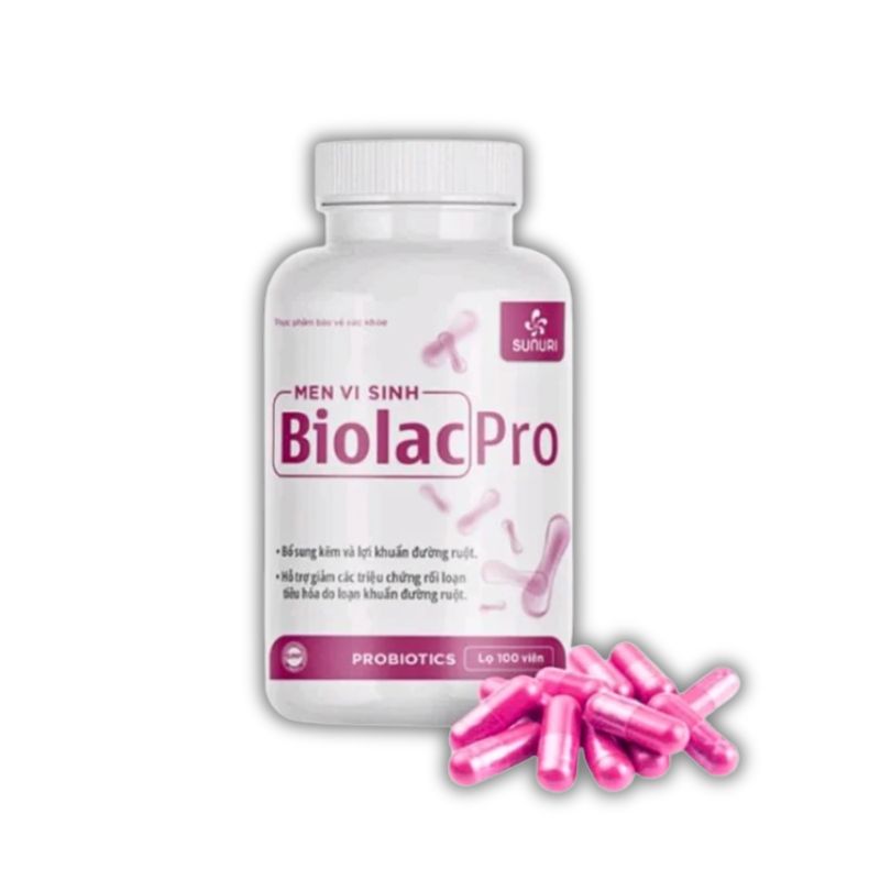 Men vi sinh Biolac Pro (lọ 100 viên)