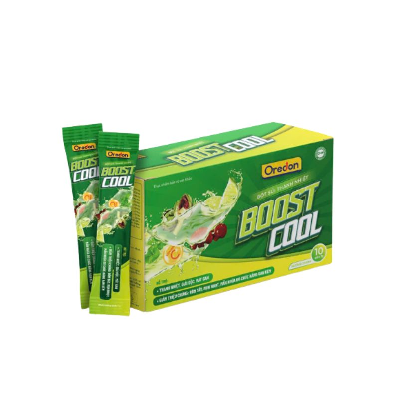 Boost Cool Bột Sủi Hỗ Trợ Thanh Nhiệt (Hộp 10 gói x 7g)